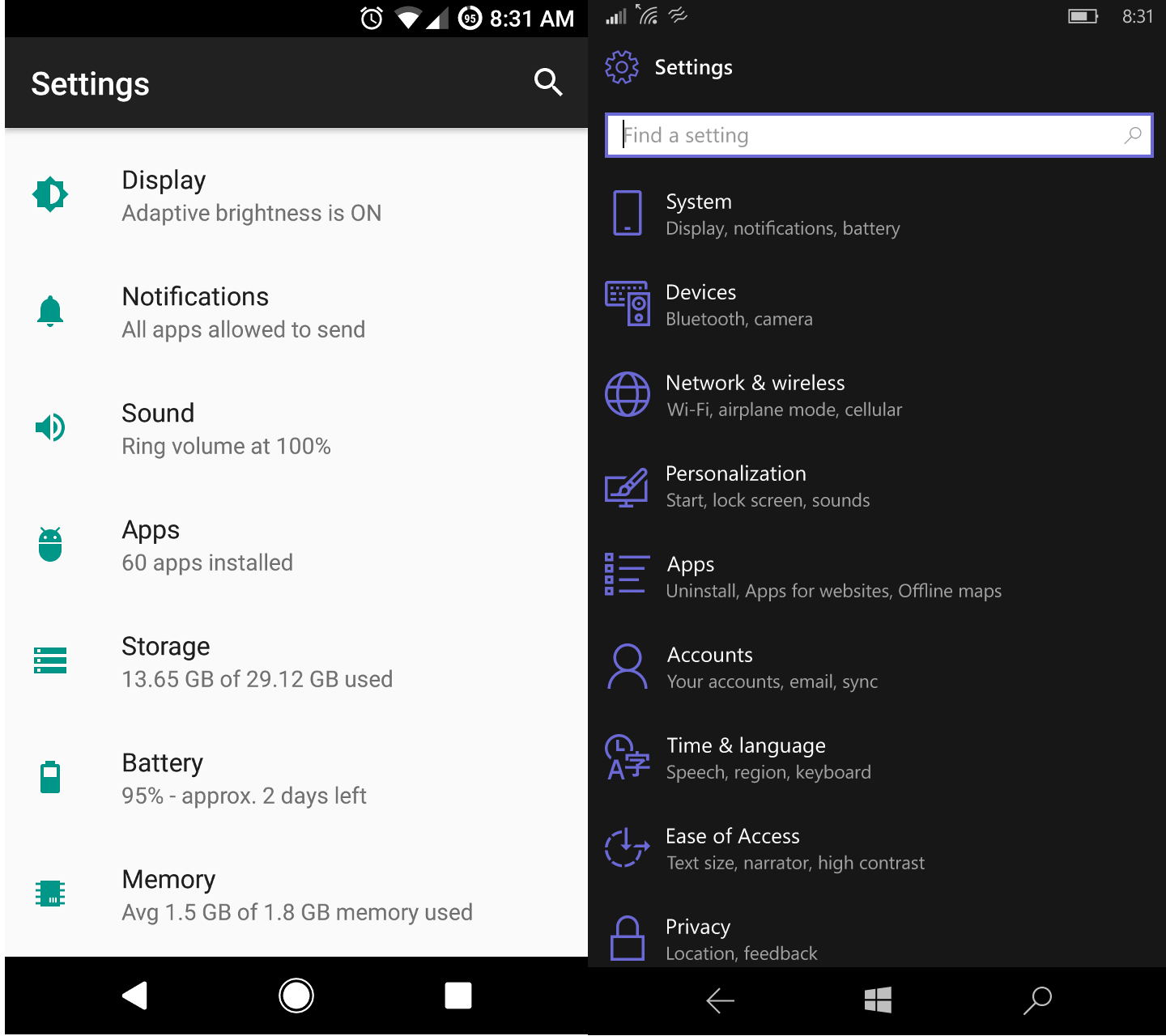 Windows 10 Mobile to Android: One Week